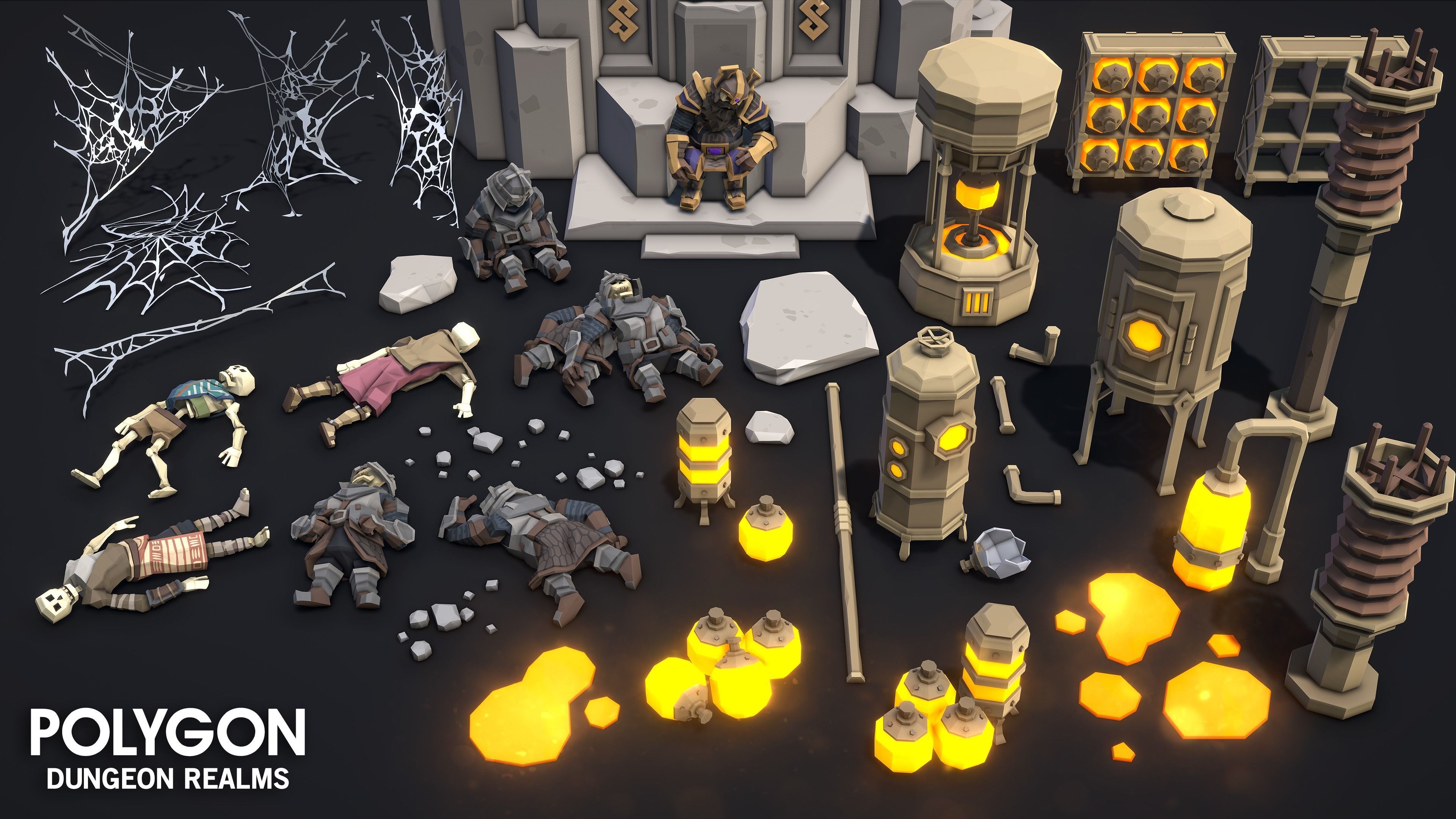 3D model POLYGON Dungeon Realms VR / AR / low-poly | CGTrader