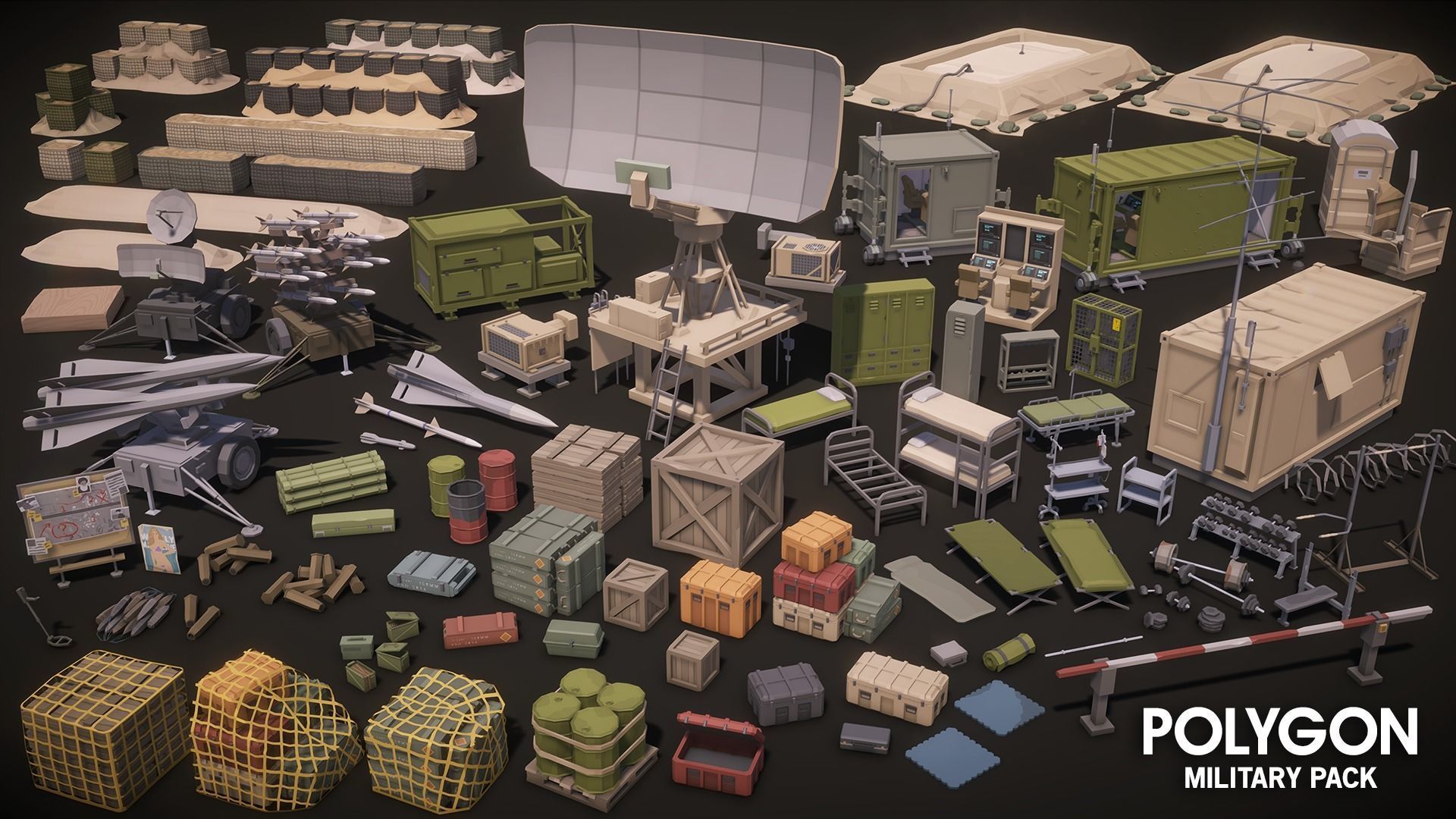 3D model POLYGON - Military VR / AR / low-poly | CGTrader