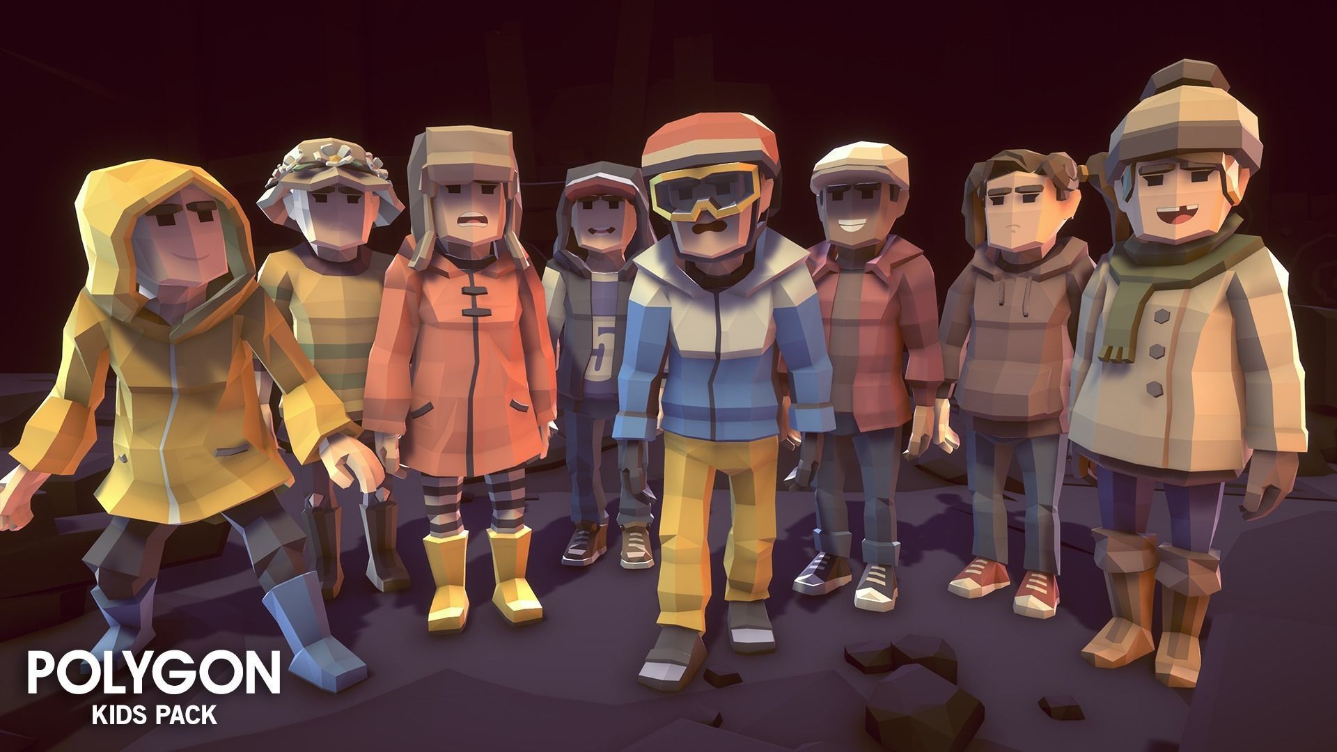 3D model POLYGON - Kids VR / AR / low-poly | CGTrader