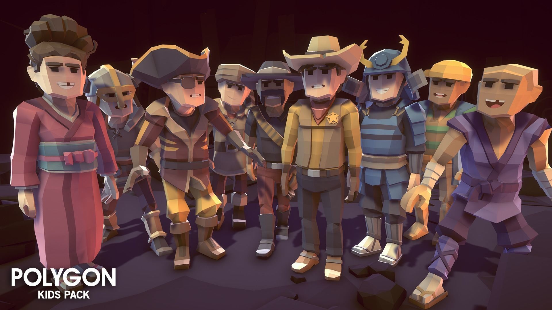 3D model POLYGON - Kids VR / AR / low-poly | CGTrader
