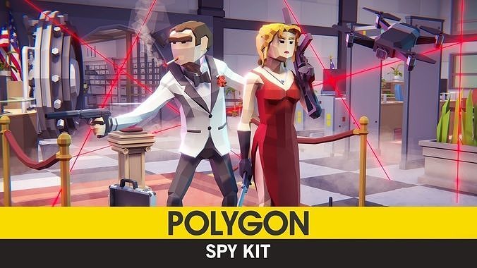 3D model POLYGON - Spy Kit VR / AR / low-poly | CGTrader