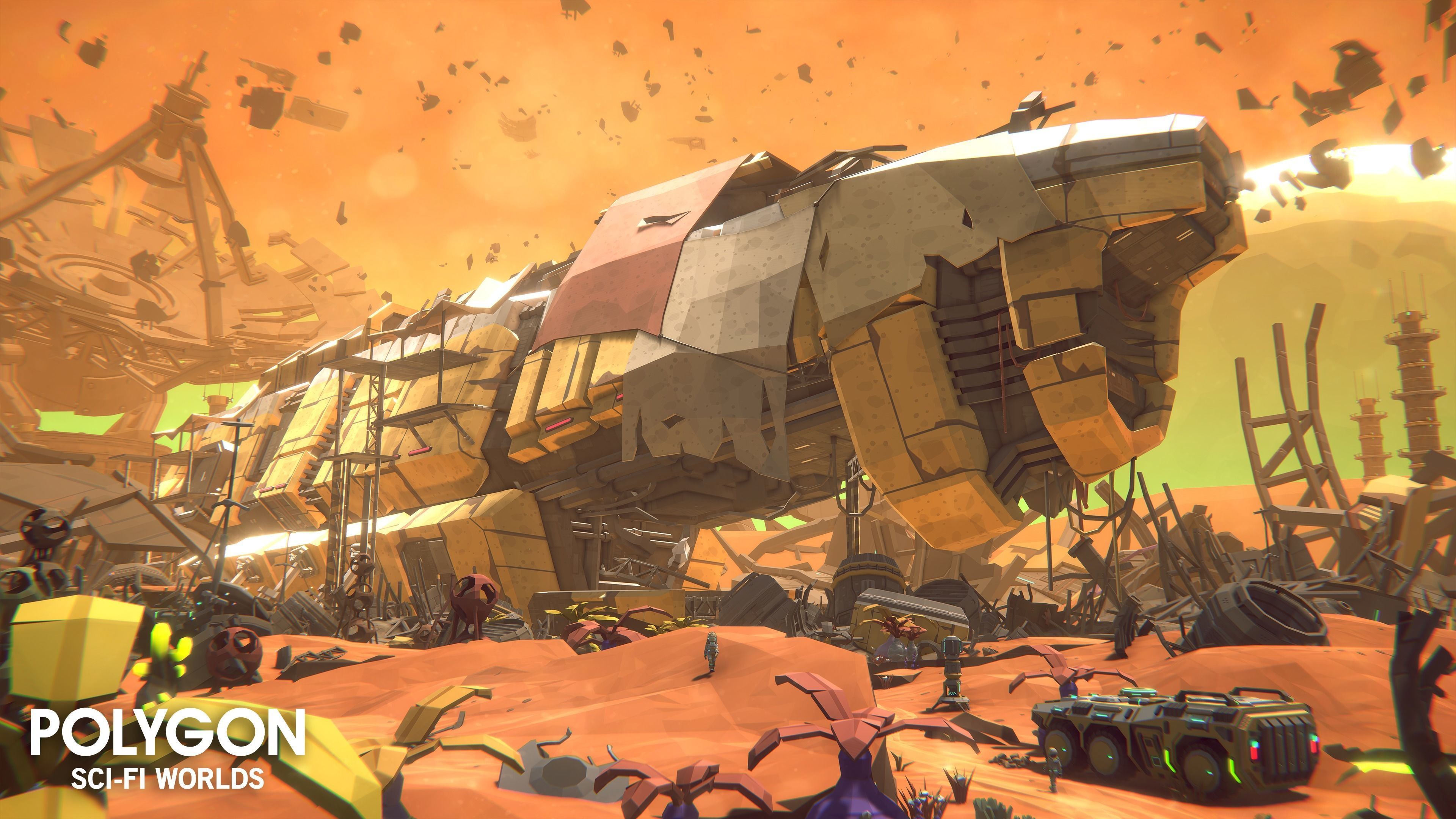 3D model POLYGON - Sci-Fi Worlds VR / AR / low-poly | CGTrader