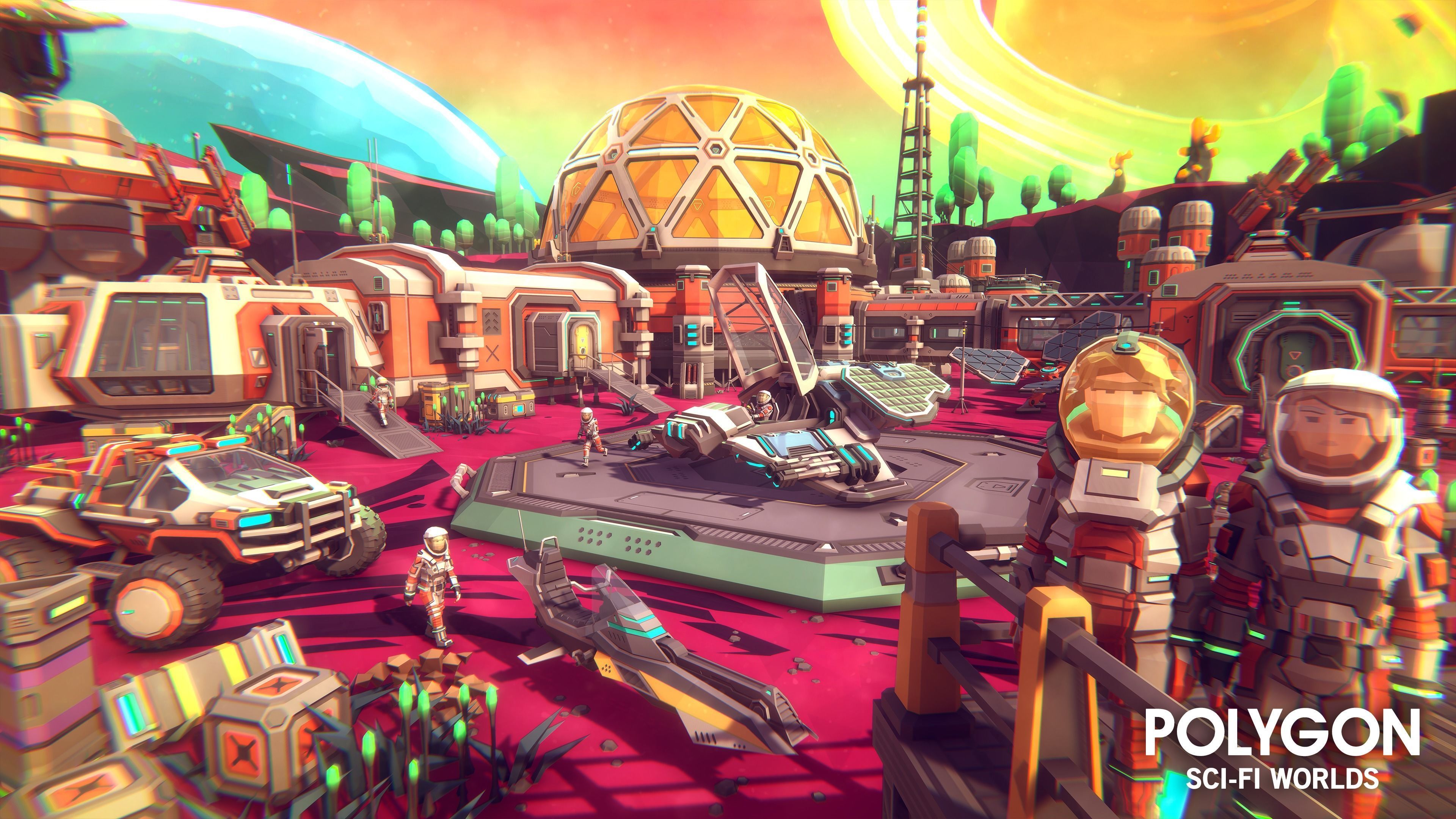 3D model POLYGON - Sci-Fi Worlds VR / AR / low-poly | CGTrader