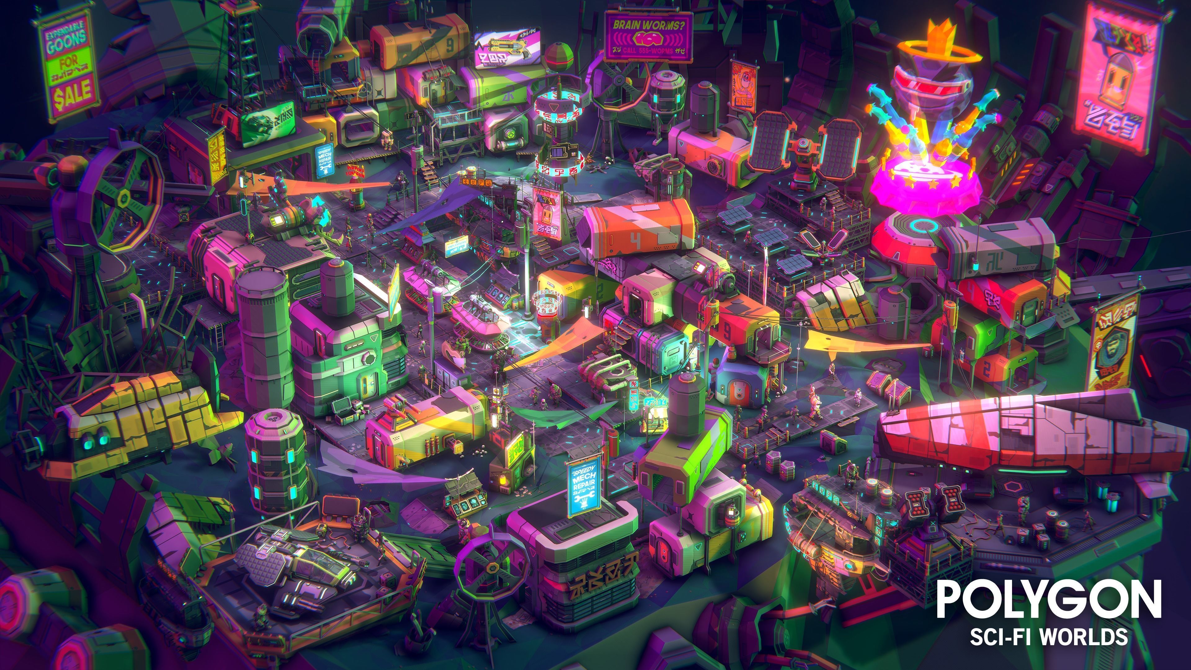 3D model POLYGON - Sci-Fi Worlds VR / AR / low-poly | CGTrader