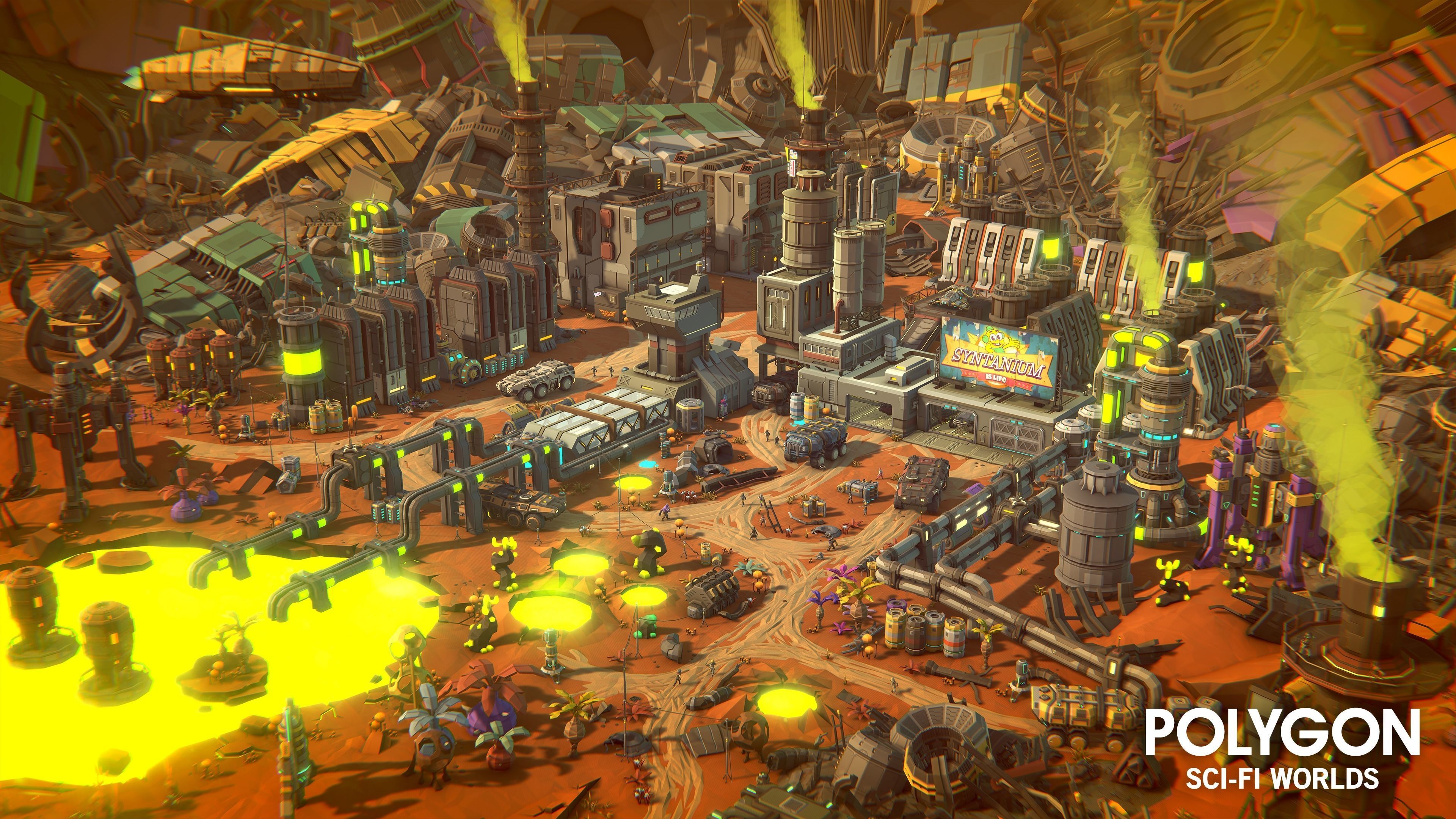 3D model POLYGON - Sci-Fi Worlds VR / AR / low-poly | CGTrader