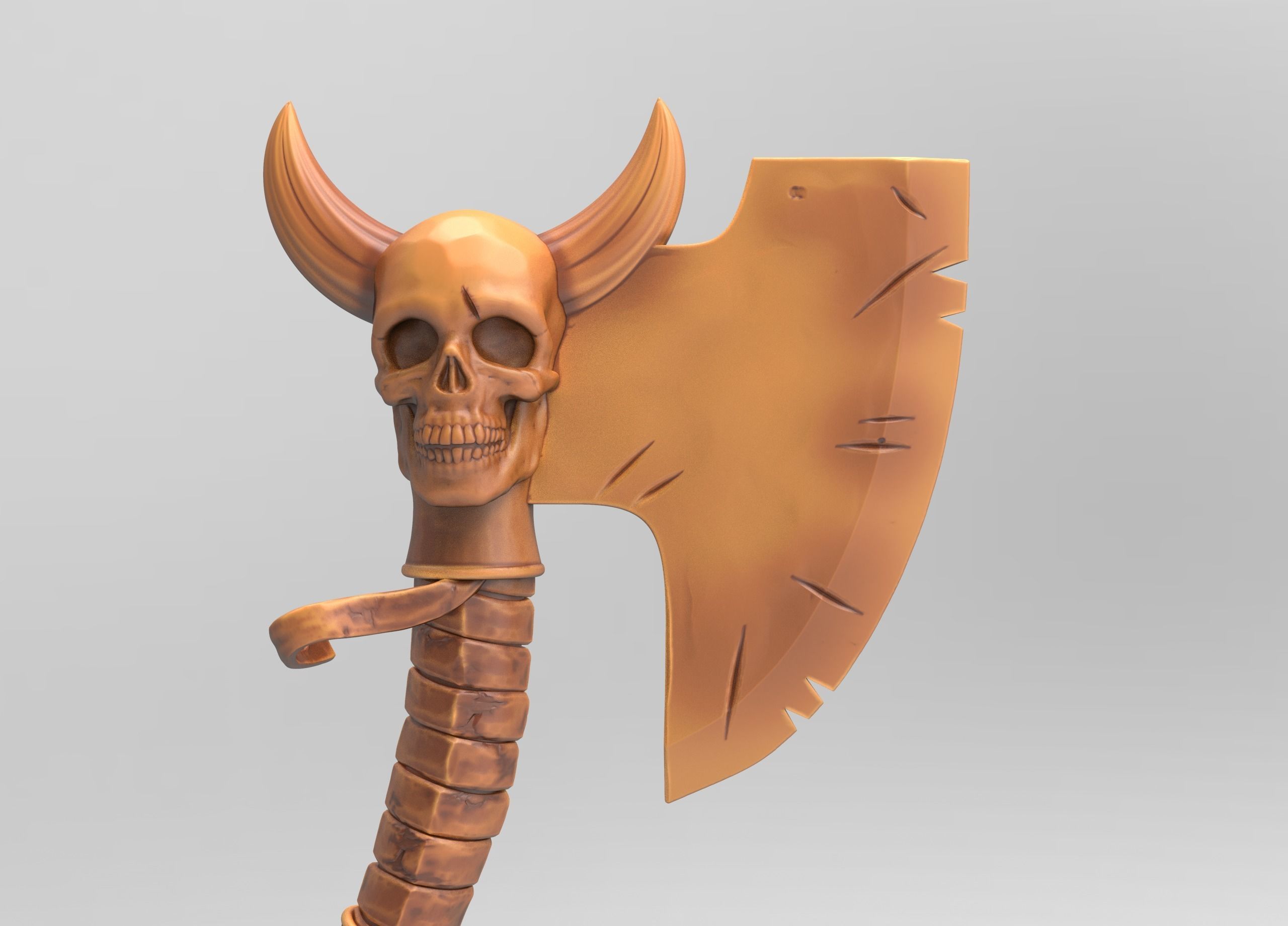 Battle axe free 3D model 3D printable | CGTrader