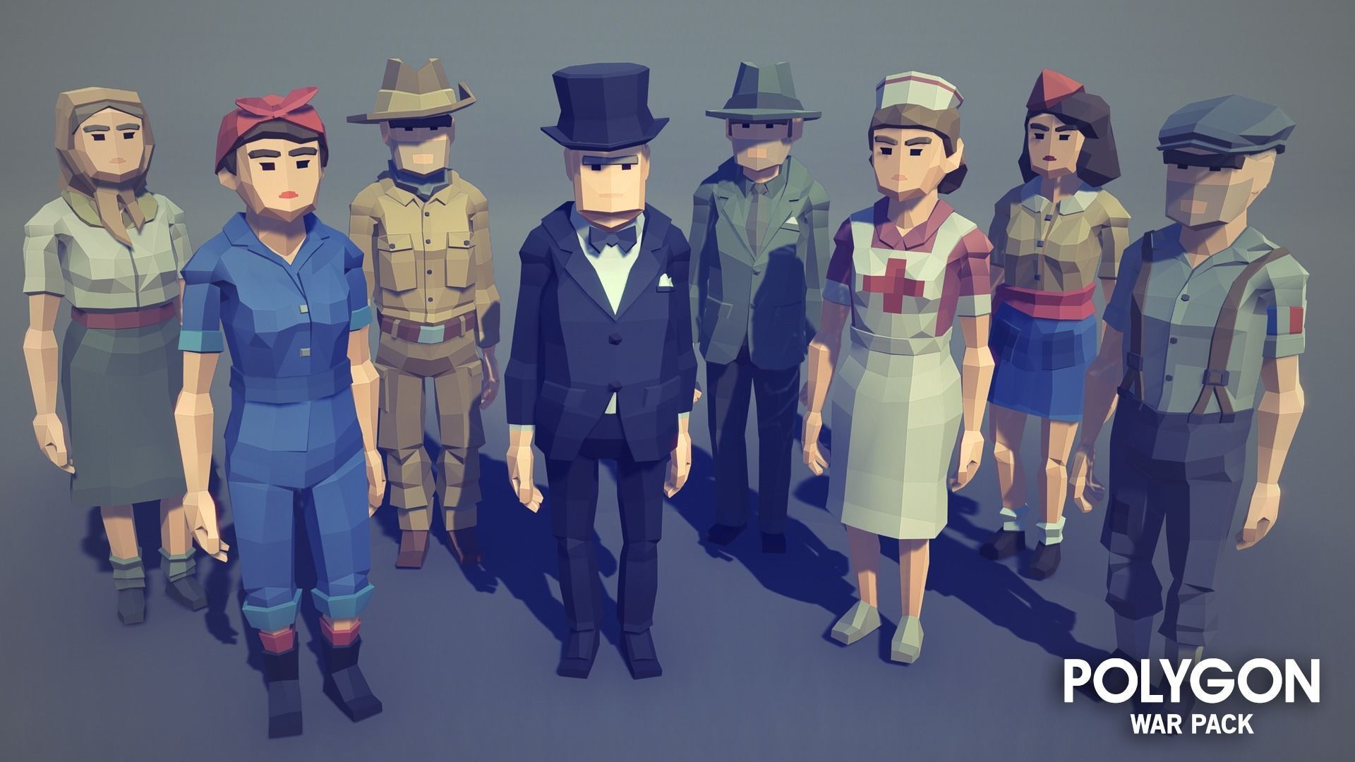 3D model POLYGON - War VR / AR / low-poly | CGTrader