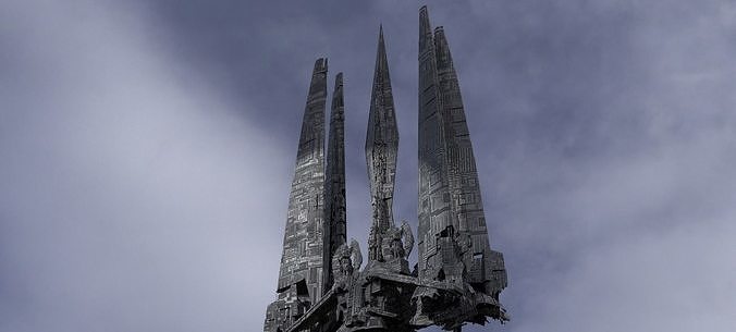 Cyberpunk Emperor Towers 2 designs 3D model | CGTrader