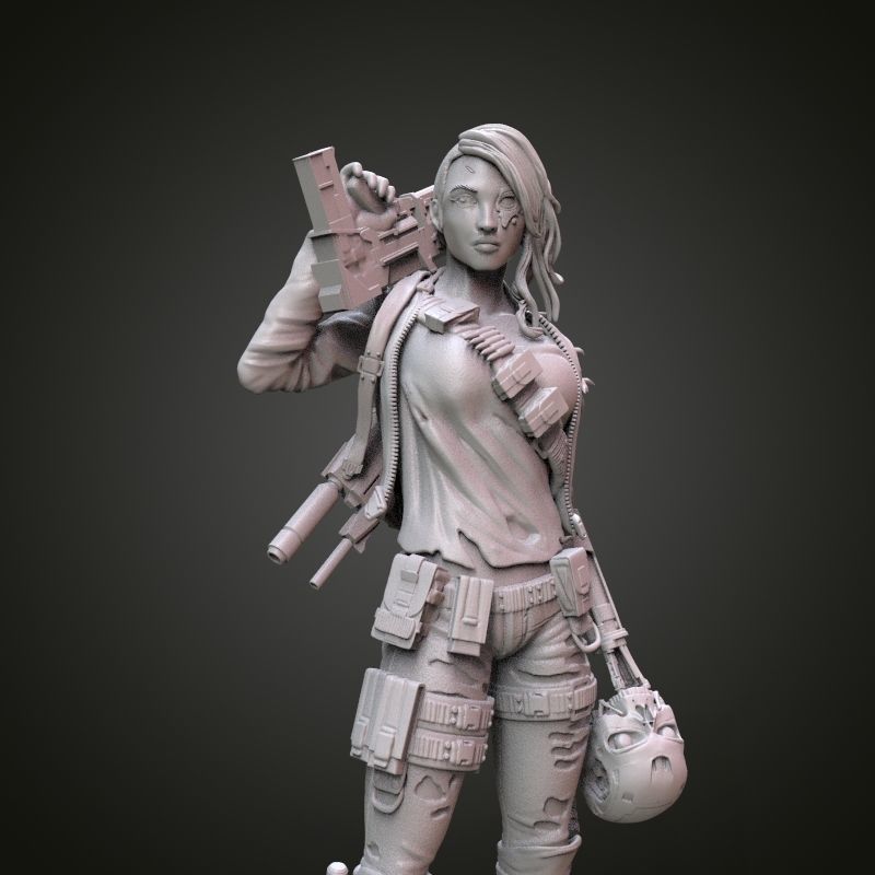 GIRL TERMINATOR 3D model 3D printable | CGTrader
