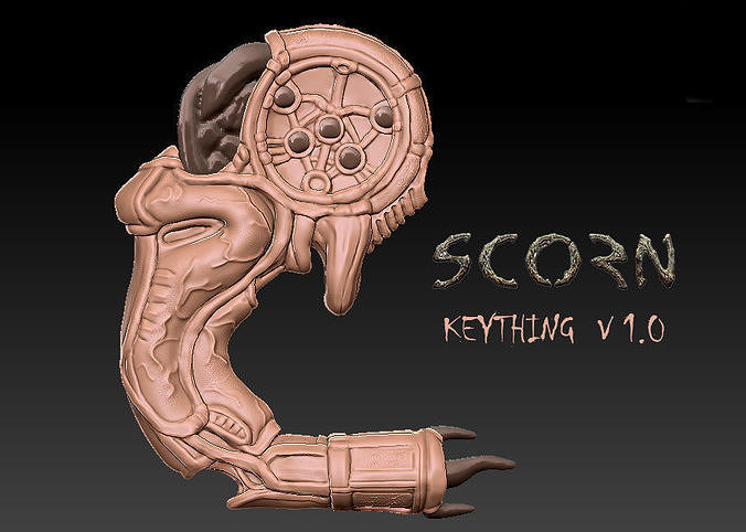 Scorn keything 3D model 3D printable | CGTrader