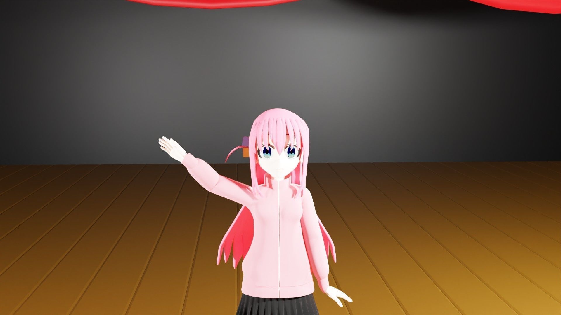 Bocchi the rock 3D model rigged | CGTrader