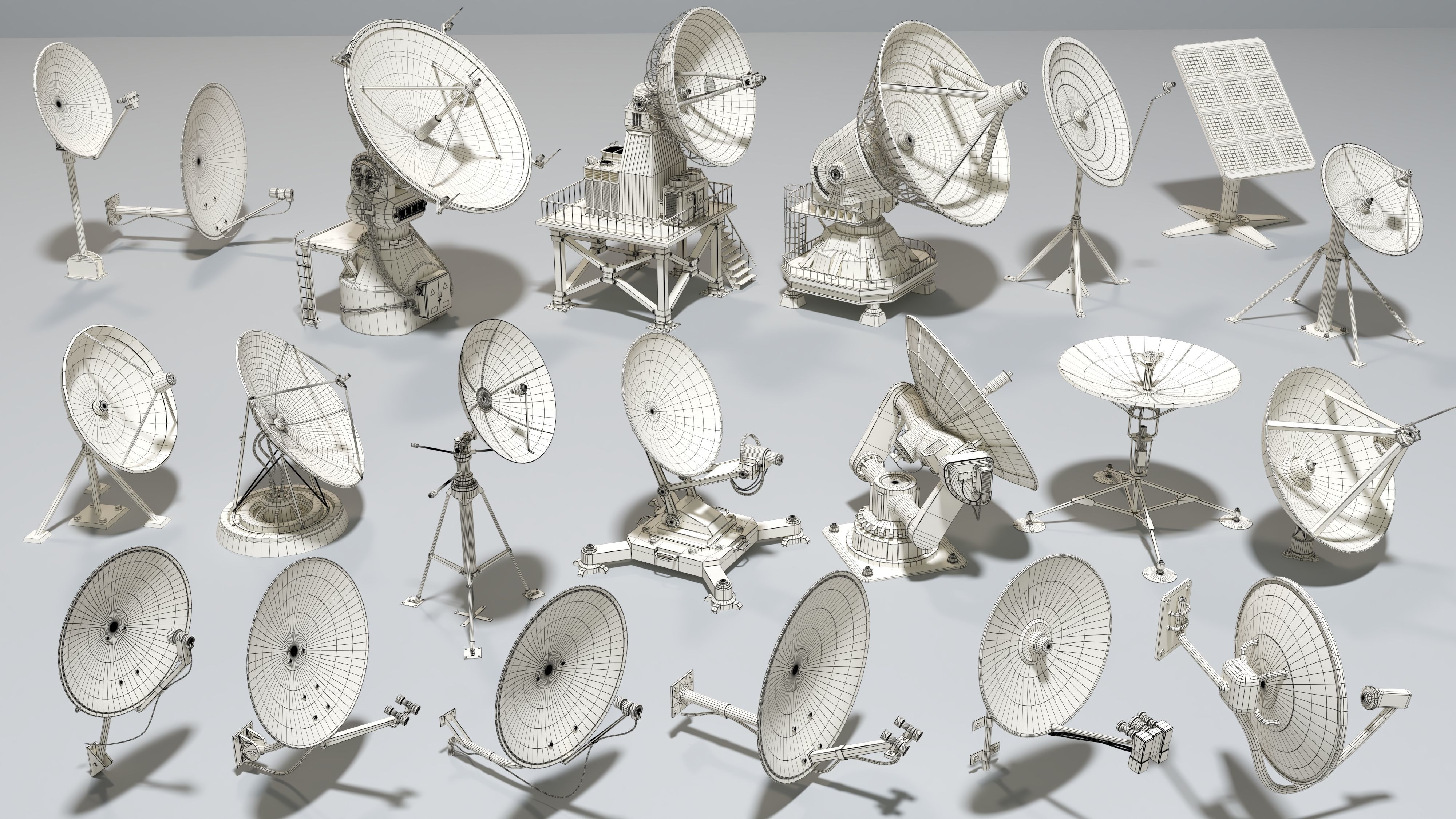 3D model Antennas Collection - 21 pieces VR / AR / low-poly | CGTrader