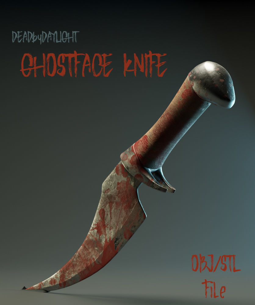 GhostFace Knife DBD 3D model 3D printable | CGTrader