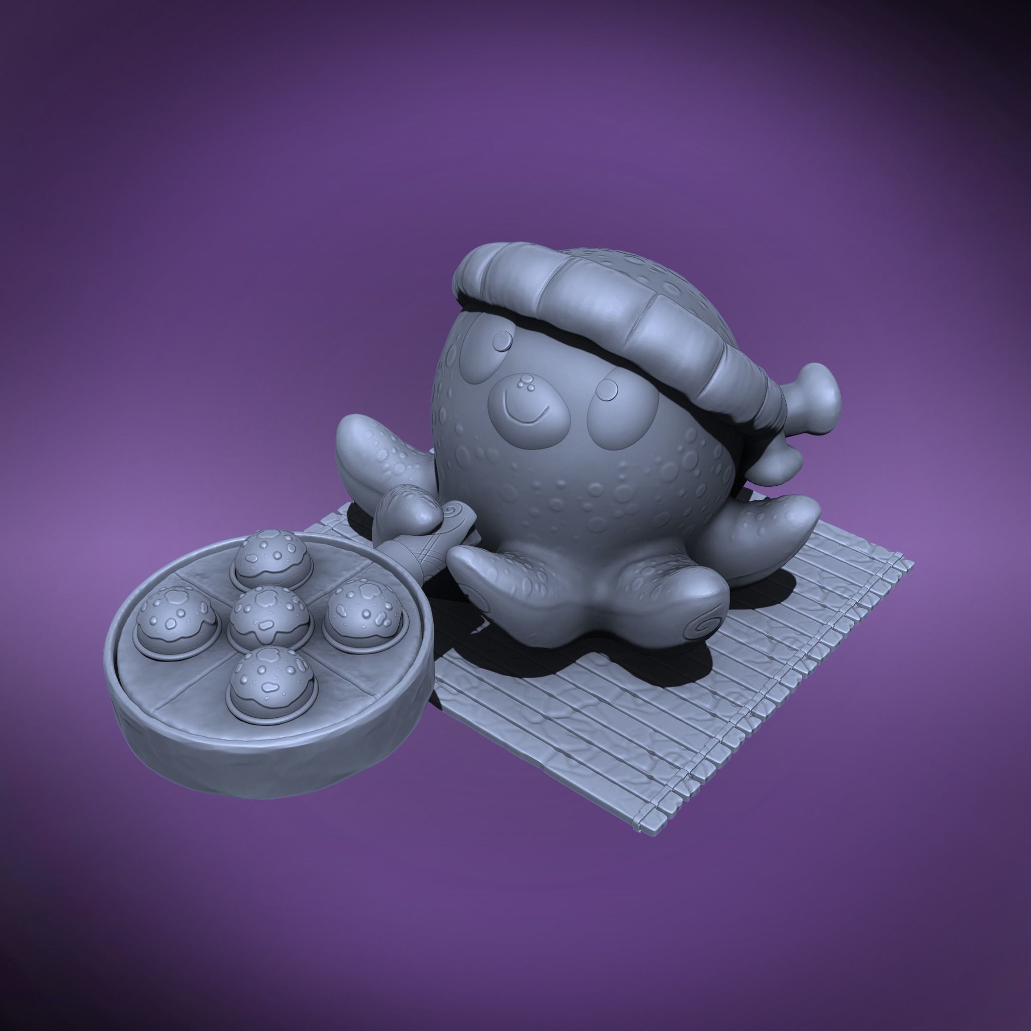 CHEF OCTOPUS PULPO CHEFF 3D model 3D printable | CGTrader