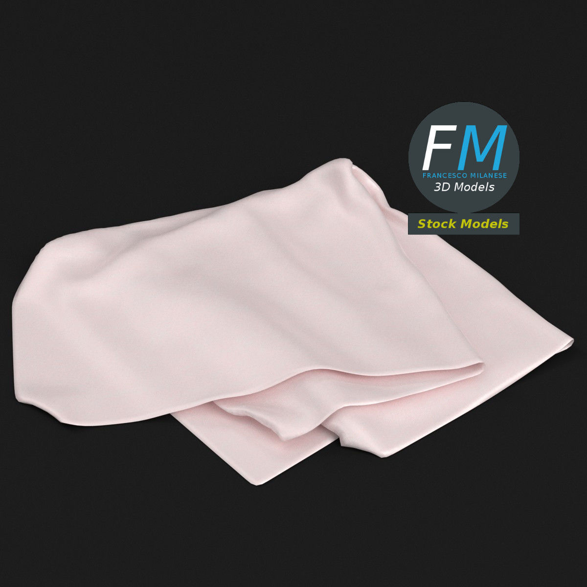 Folded fabric 3D model | CGTrader