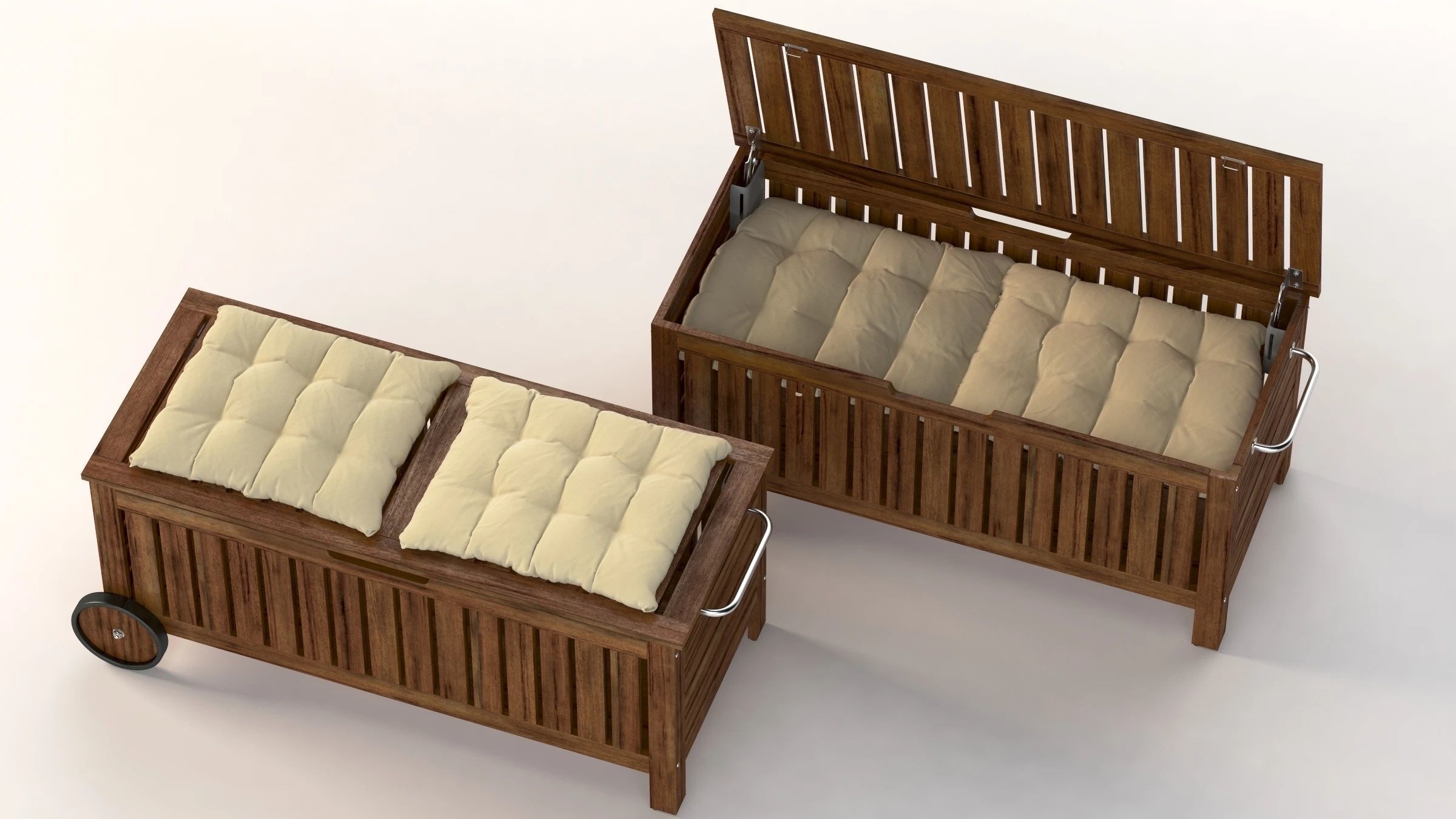 IKEA Applaro Bench with Storage Bag 3D model | CGTrader
