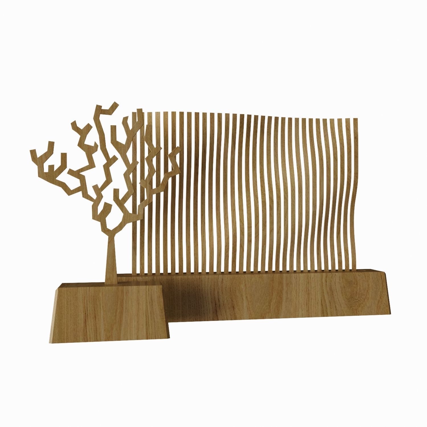 Decor tree wood 3D model | CGTrader