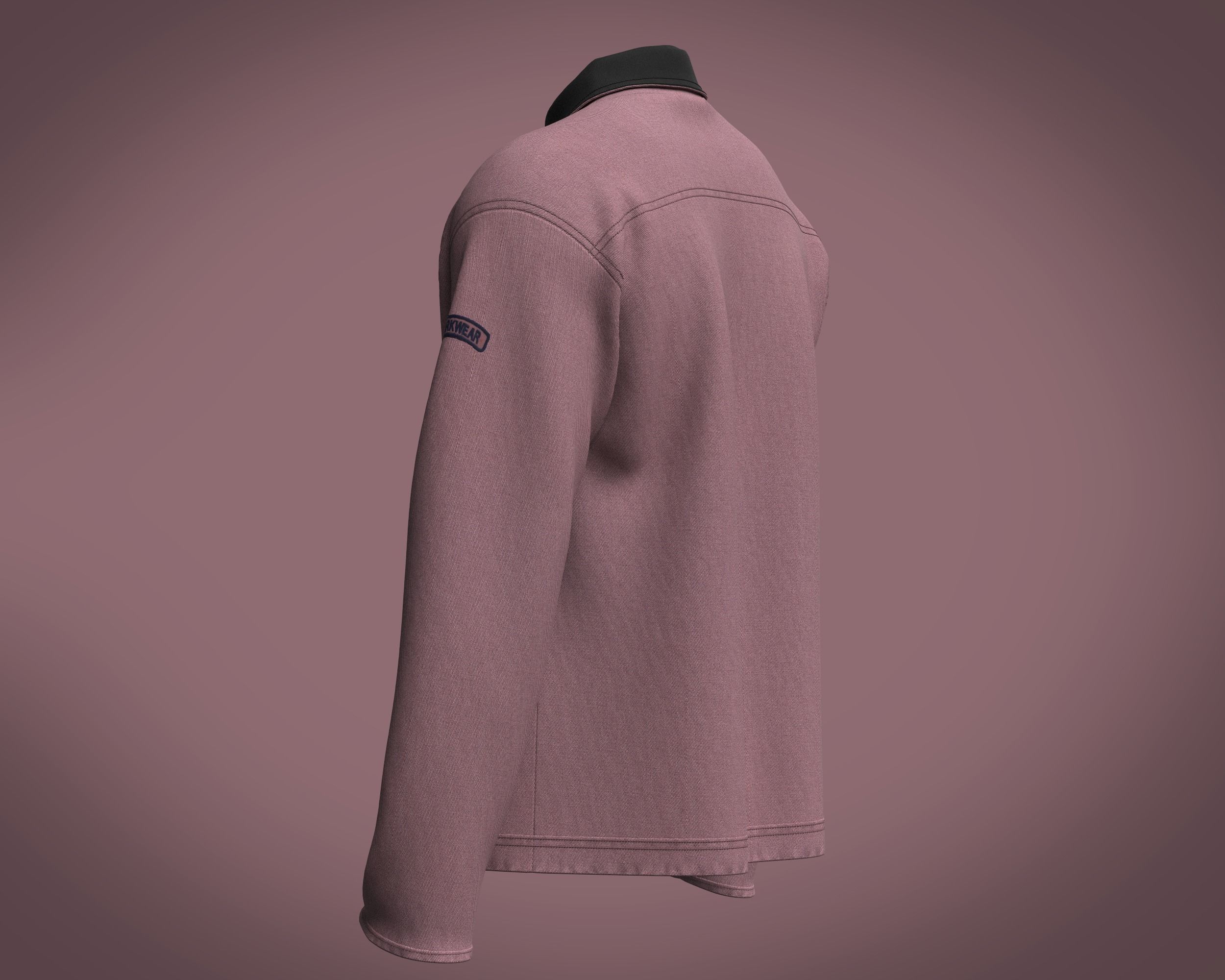 Mens Workwear Jacket 3D model | CGTrader