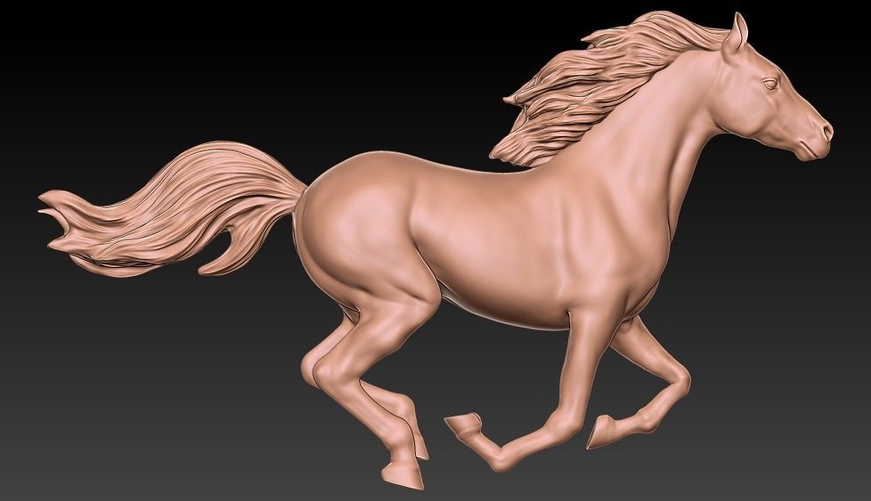 horse 3d print model 3D model 3D printable | CGTrader