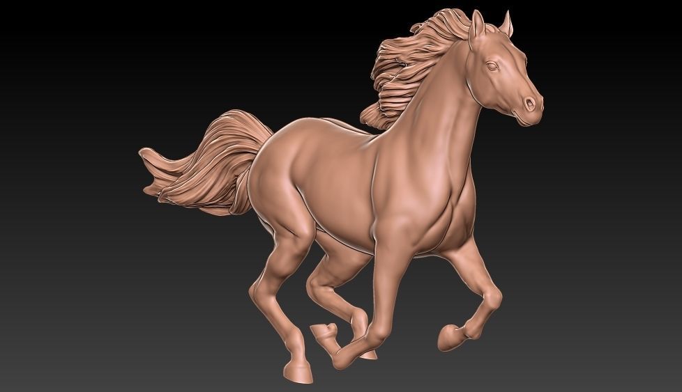 horse 3d print model 3D model 3D printable | CGTrader