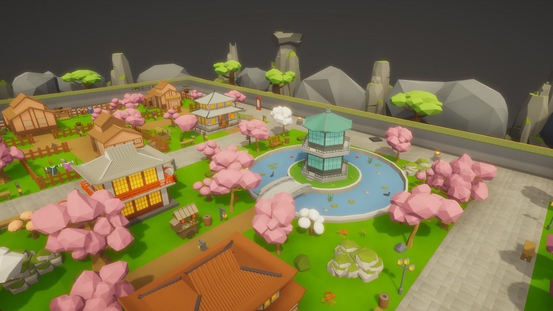 3D model Asian City VR / AR / low-poly | CGTrader