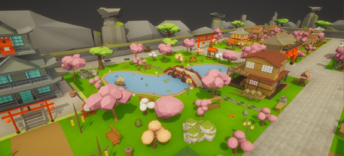 3D model Asian City VR / AR / low-poly | CGTrader