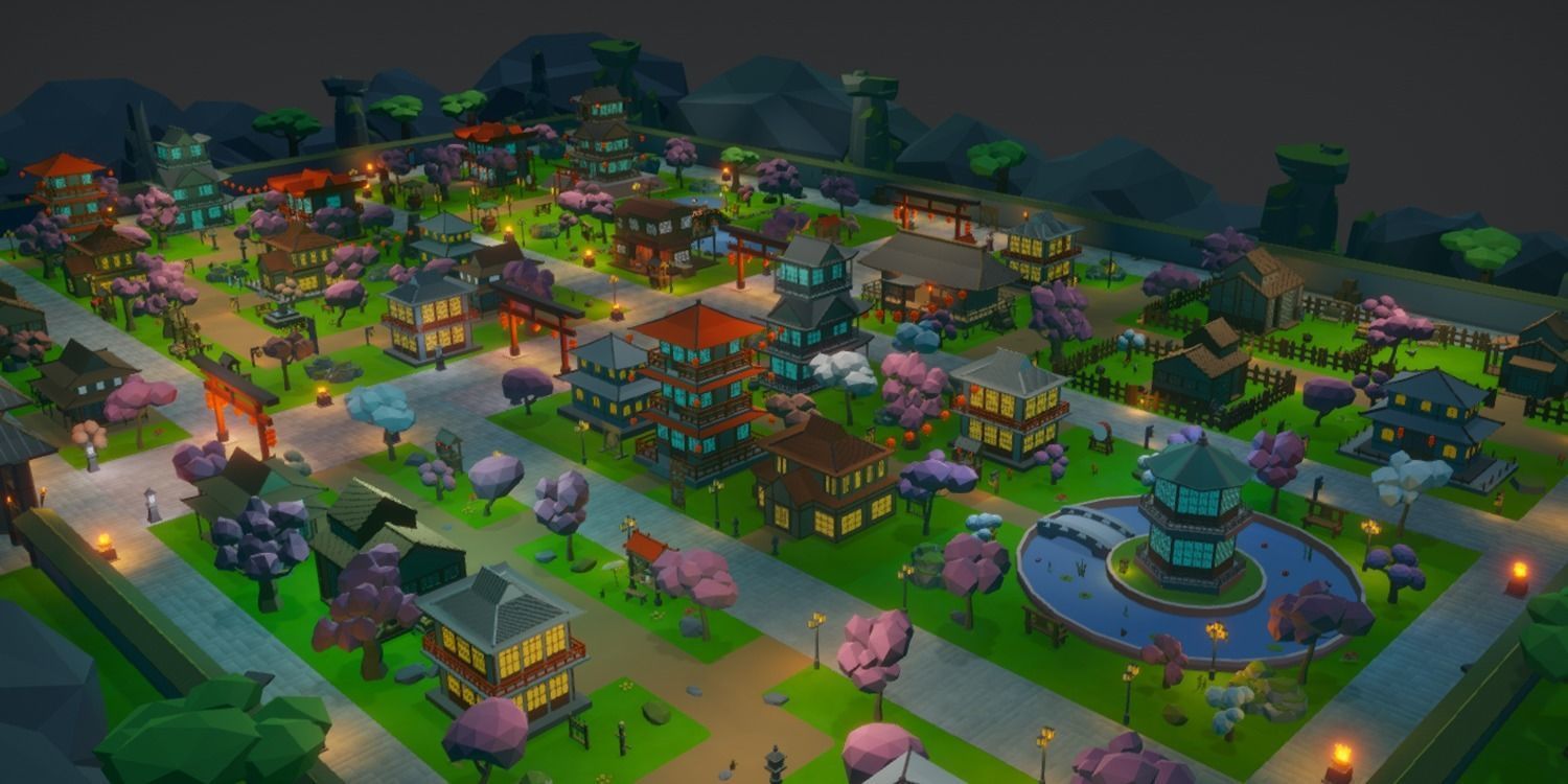 3D model Asian City VR / AR / low-poly | CGTrader