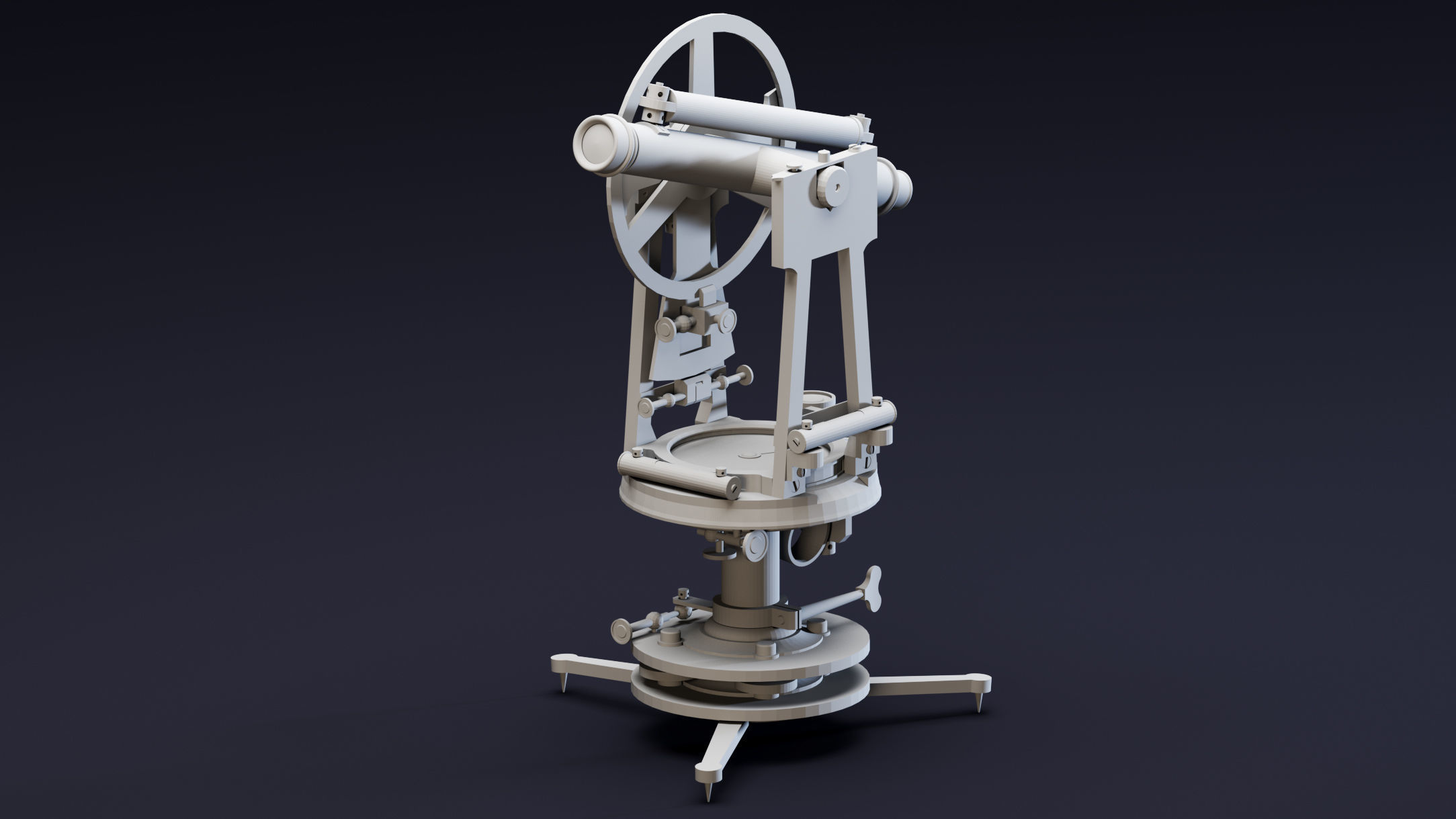3D model Steampunk Telescopes- High detail 3d models VR / AR / low-poly ...