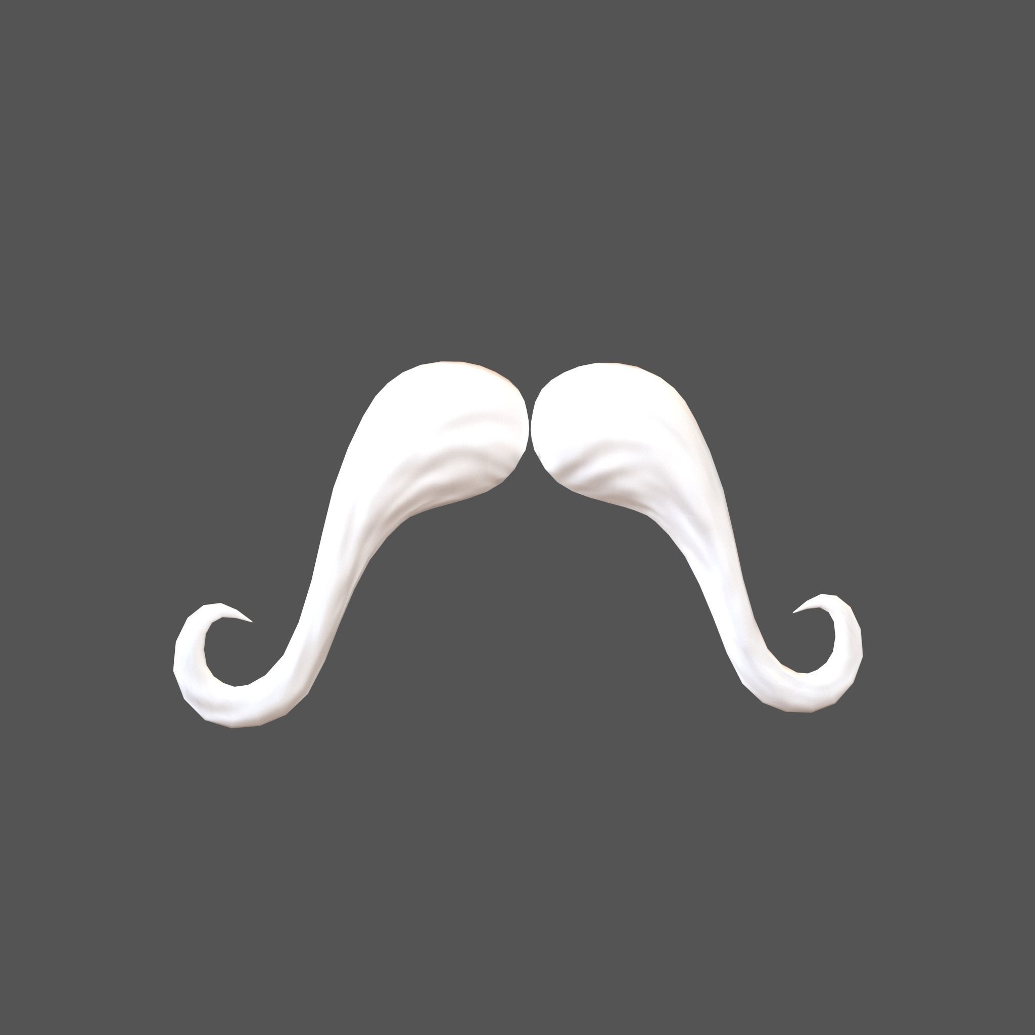 3D model Cartoon Mustache v3 006 VR / AR / low-poly | CGTrader