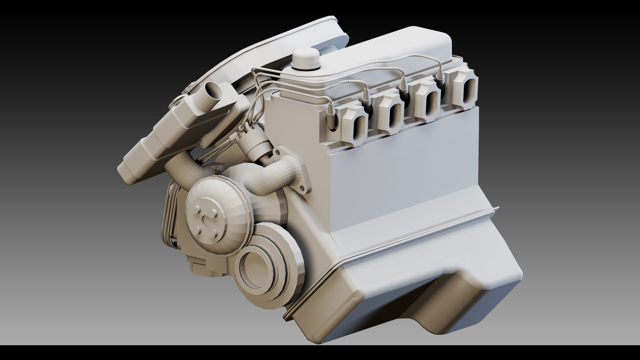3D model 3 in one-14 Industrial Engines- High detail 3d models VR / AR ...