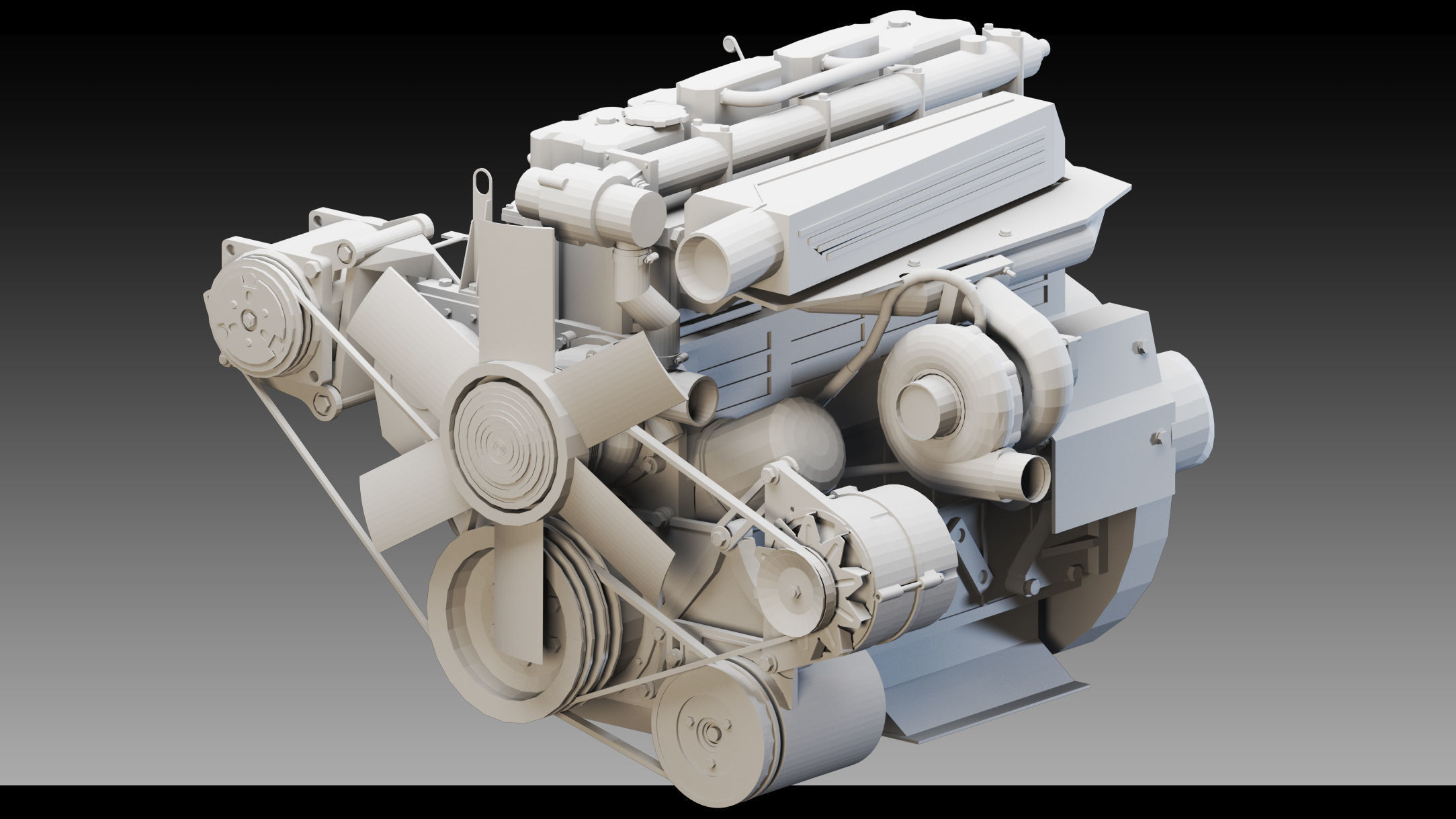 3D model 11 Industrial Engines- High detail 3d models VR / AR / low ...