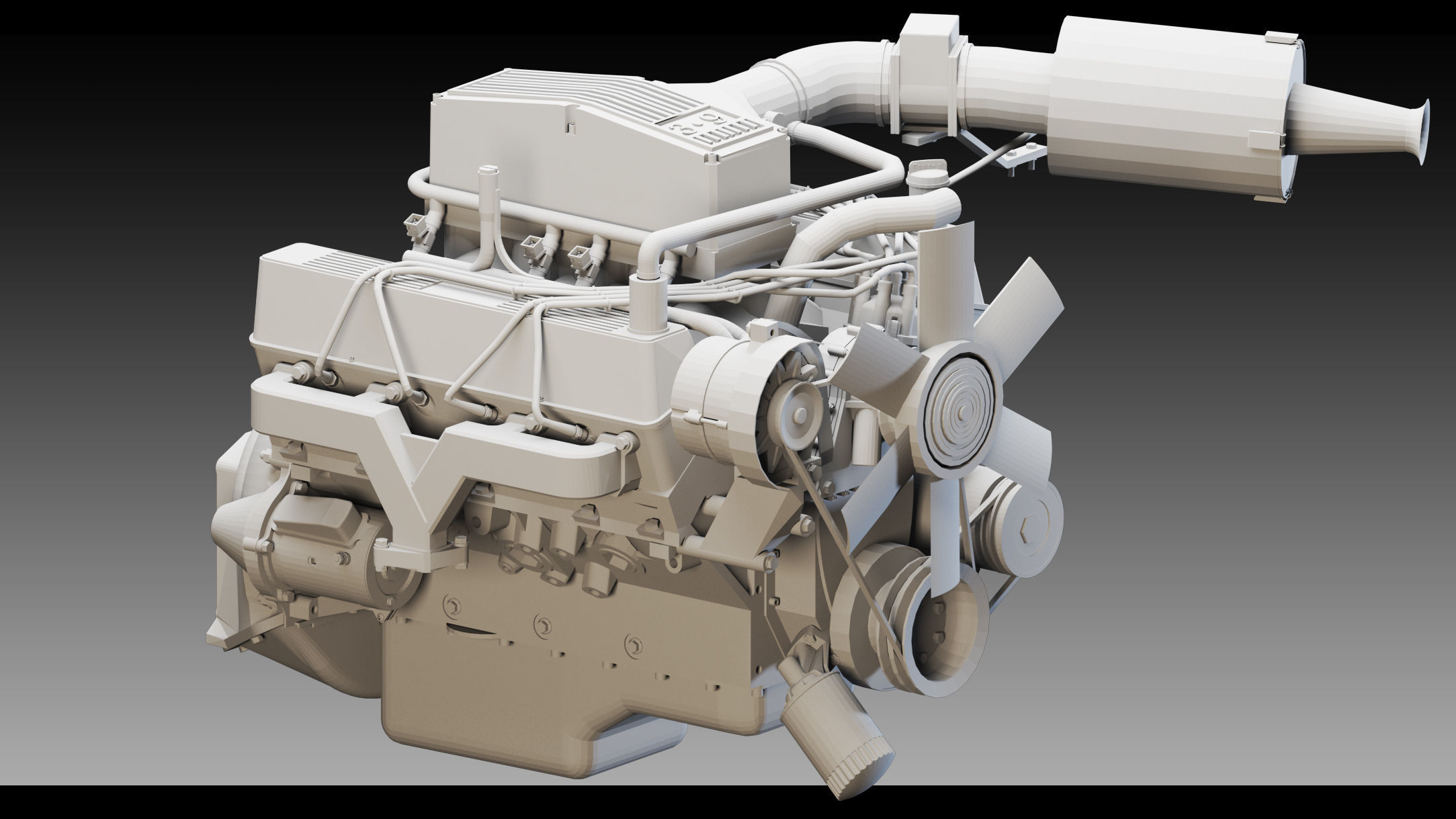 3D model 11 Industrial Engines- High detail 3d models VR / AR / low ...