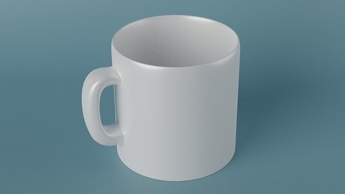 White Mug 3D model | CGTrader