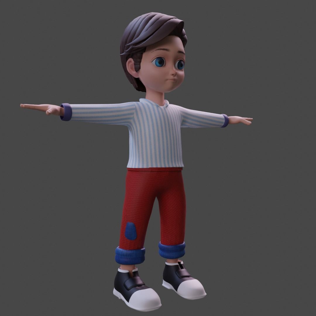 boy character 3D model | CGTrader