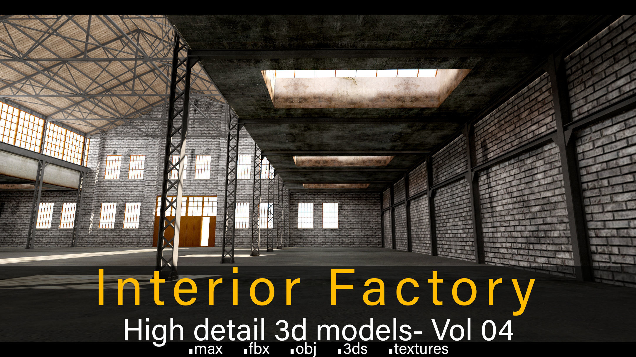 3D model Interior Factory- Vol 04- High detail 3d models VR / AR / low ...