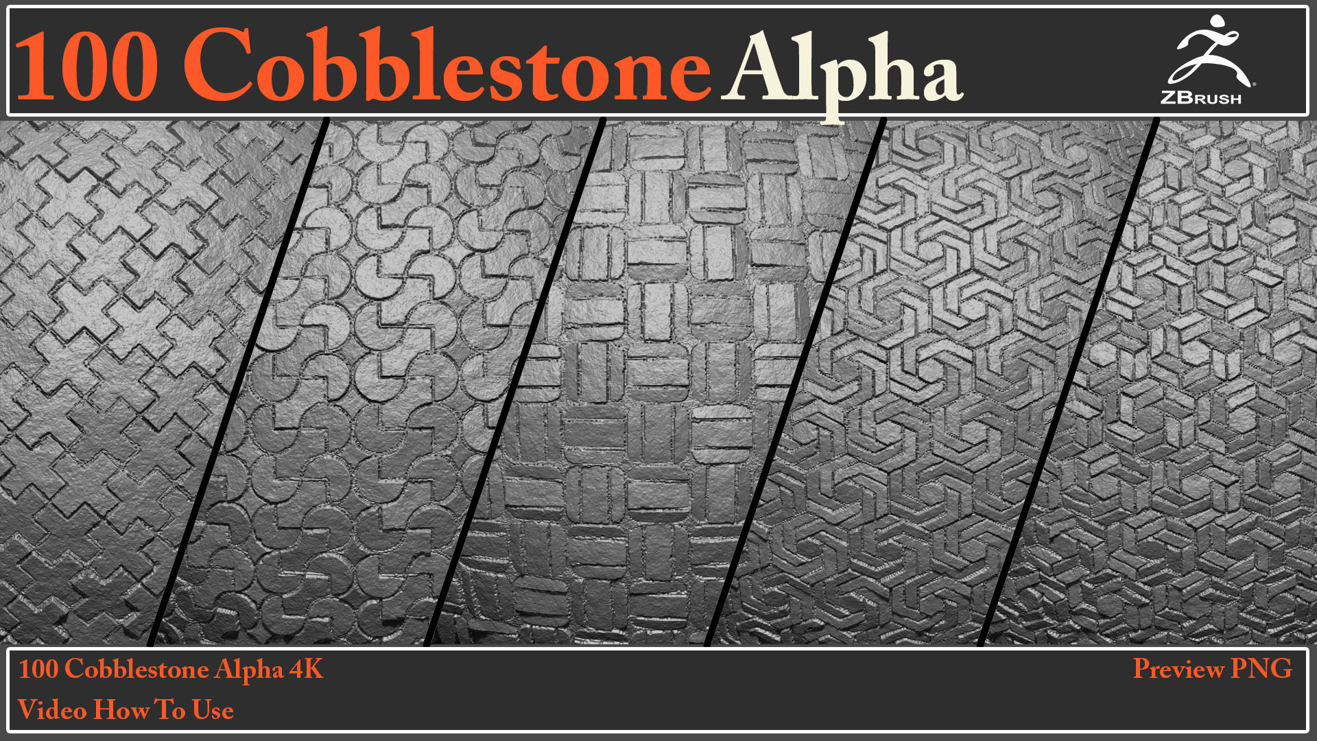 100 Cobblestone Alpha Maps - Video How To Use Texture | CGTrader