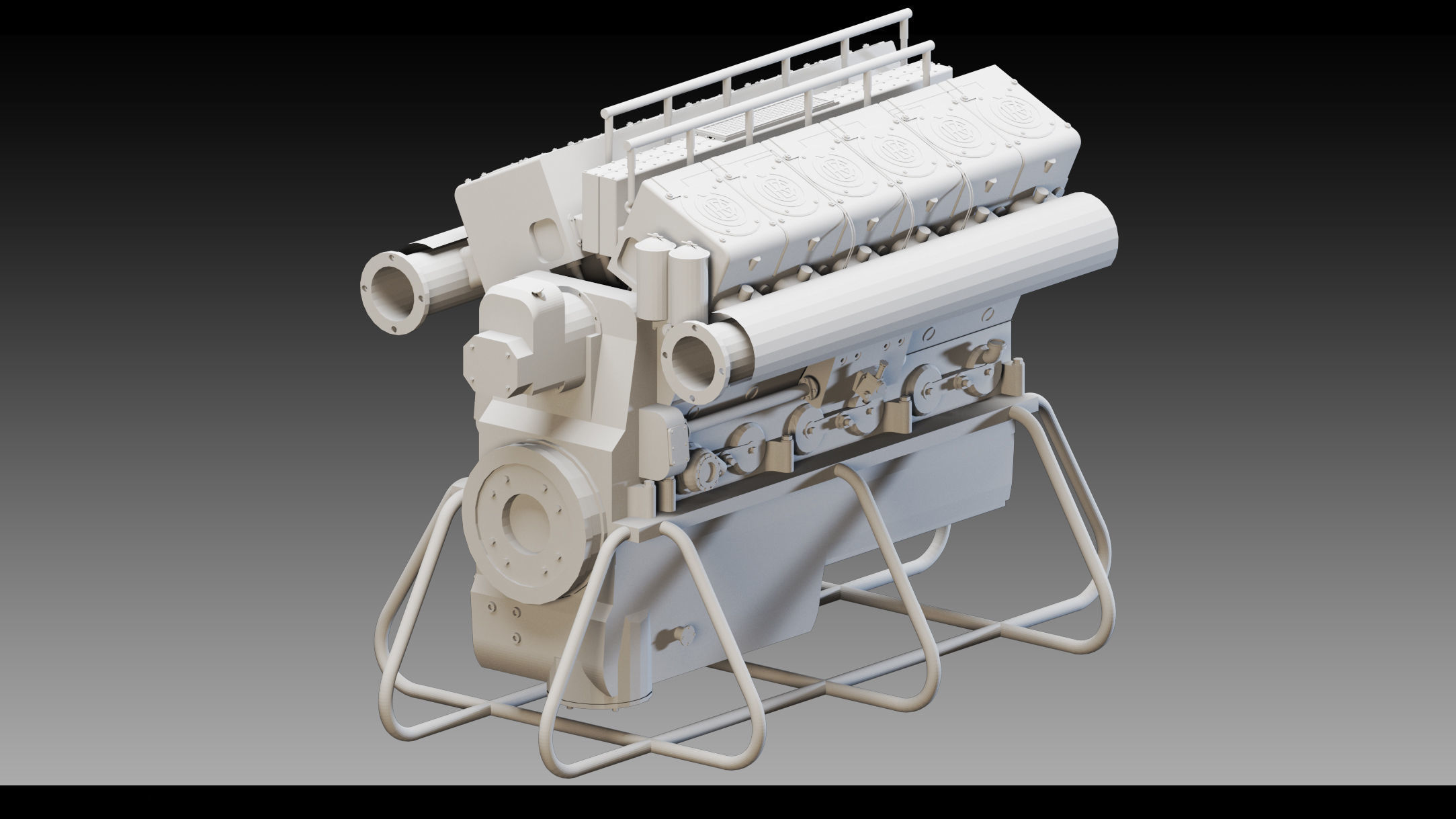3D model 11 Industrial Engines- Vol 04- High detail 3d models VR / AR ...