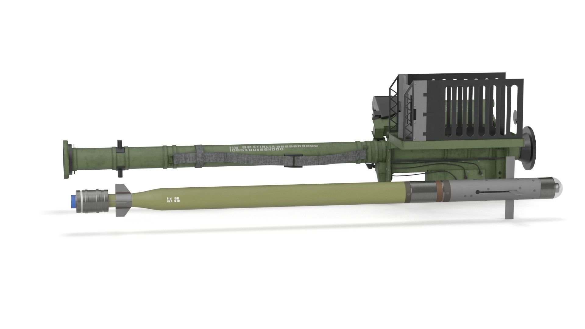 FIM 92 Stinger Missile with Launcher 3D model | CGTrader