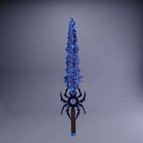 ice sword 3D model | CGTrader