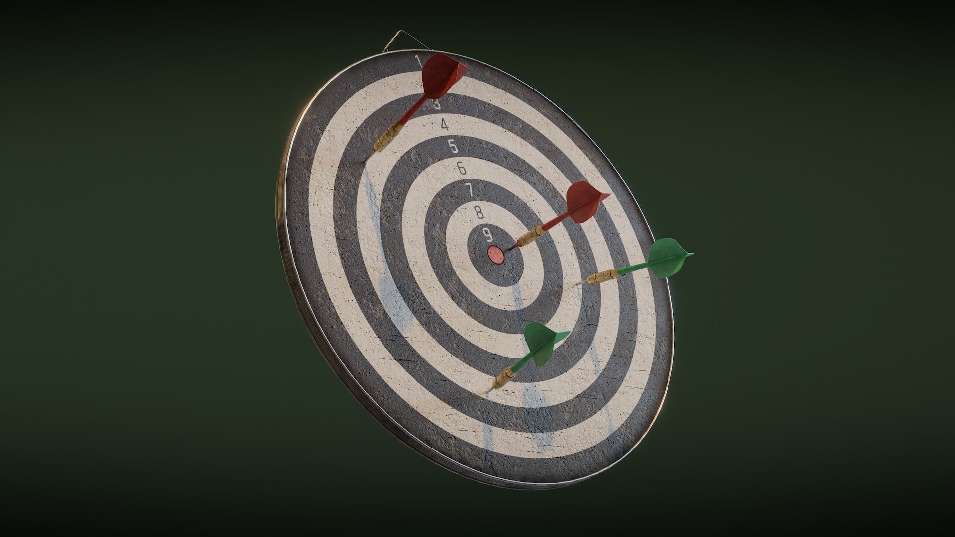 3D model Dart Game Set VR / AR / low-poly | CGTrader