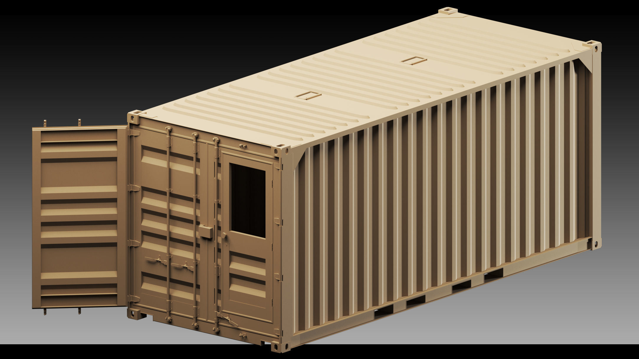 3D model 23 Shipping Containers- Vol 01- High detail 3d models VR / AR / low-poly | CGTrader