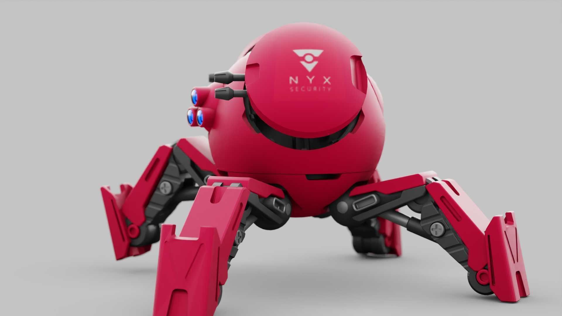 BALL DROID R-600 RIGGED 3D model rigged | CGTrader