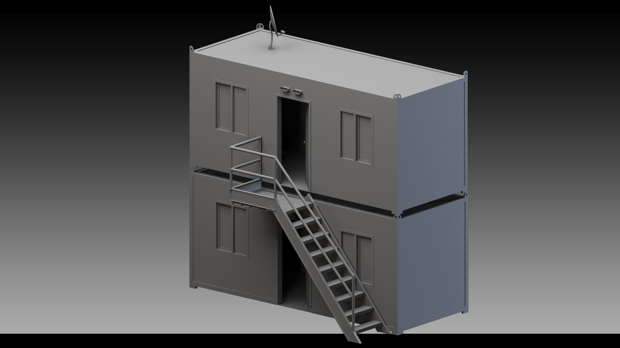 3D model 18 Containers and Conex boxes- Vol 02- High detail 3d models ...