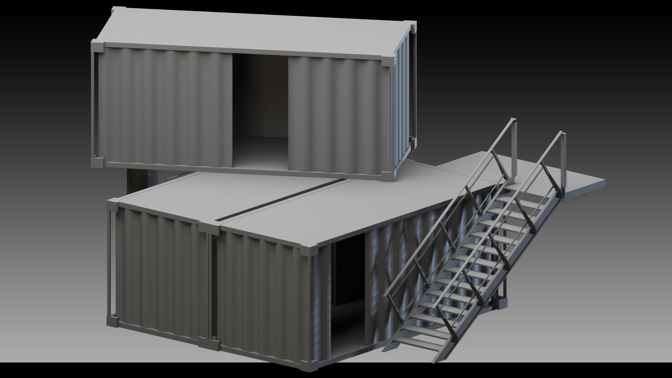 3D model 18 Containers and Conex boxes- Vol 02- High detail 3d models ...