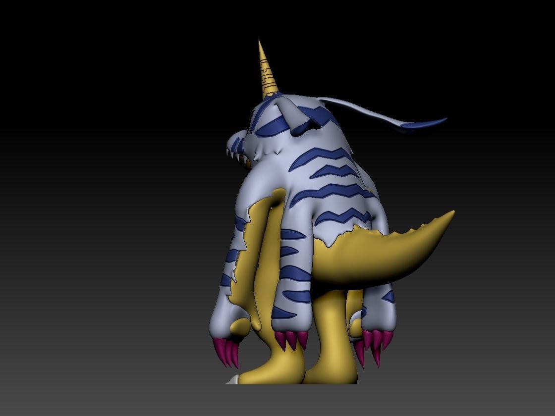 Gabumon sakura monster vinyl figure 3D model 3D printable | CGTrader