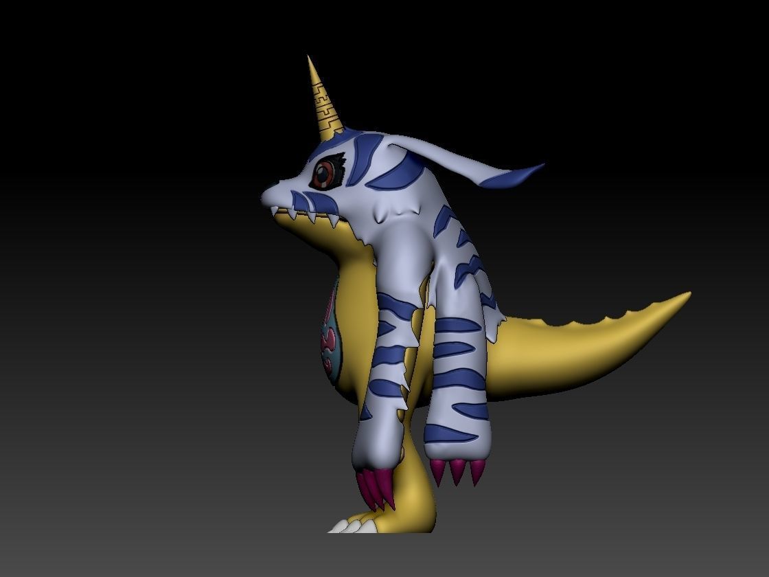 Gabumon sakura monster vinyl figure 3D model 3D printable | CGTrader