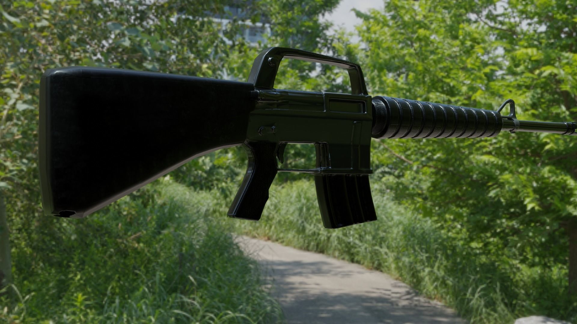 M-16 Rifle free VR / AR / low-poly 3D model | CGTrader