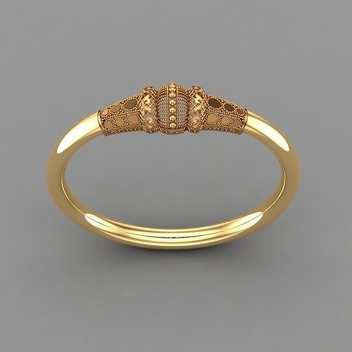 Indian gold bangle jewelry for woman 3D model 3D printable | CGTrader