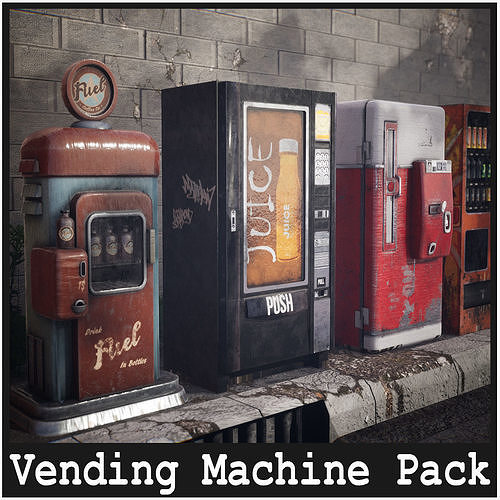 3D model Vending Machines 42 Assets VR / AR / low-poly | CGTrader