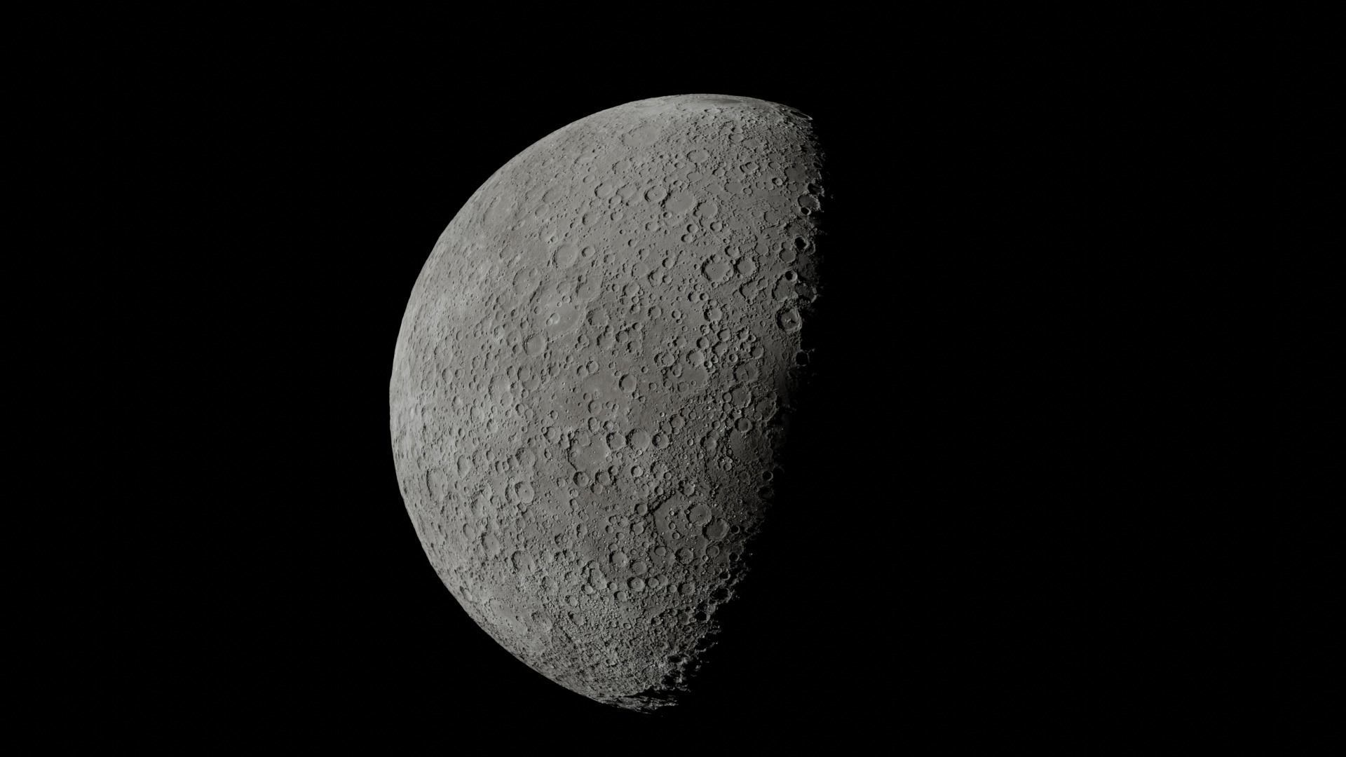 3d Moon model from nasa spacecraft 3D model | CGTrader